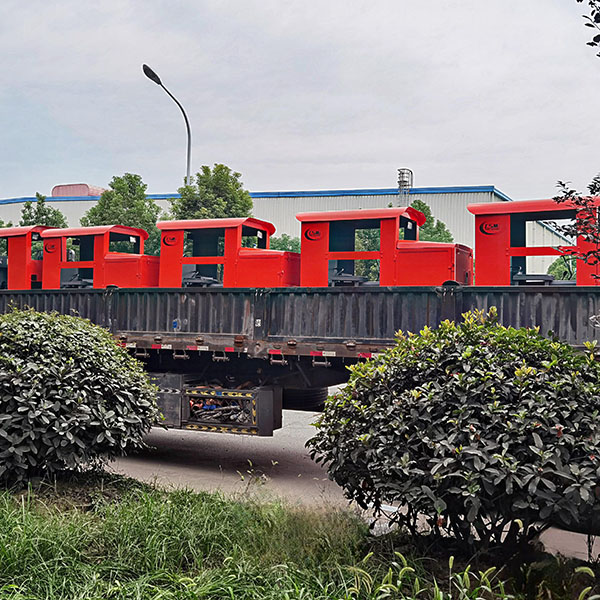 10 CCG2.5 Diesel Narrow-Gauge Locomotives Securely Packed and Departing ...